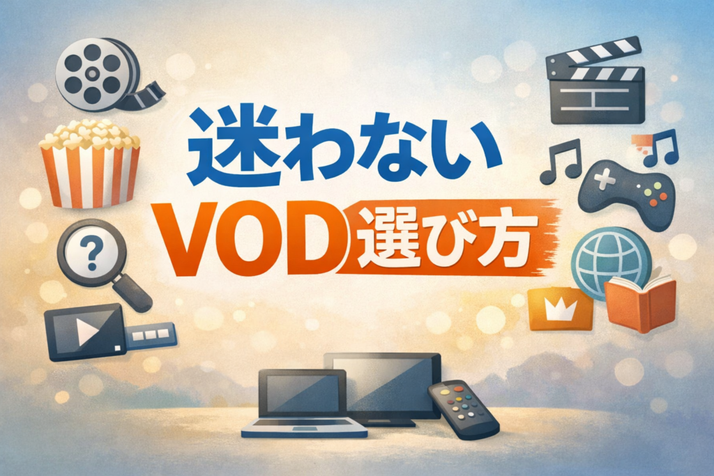 失敗しないVODサービス選び完全ガイド！ジャンル別の特徴と7つの比較ポイント【初心者必見】 | VODマスターズ